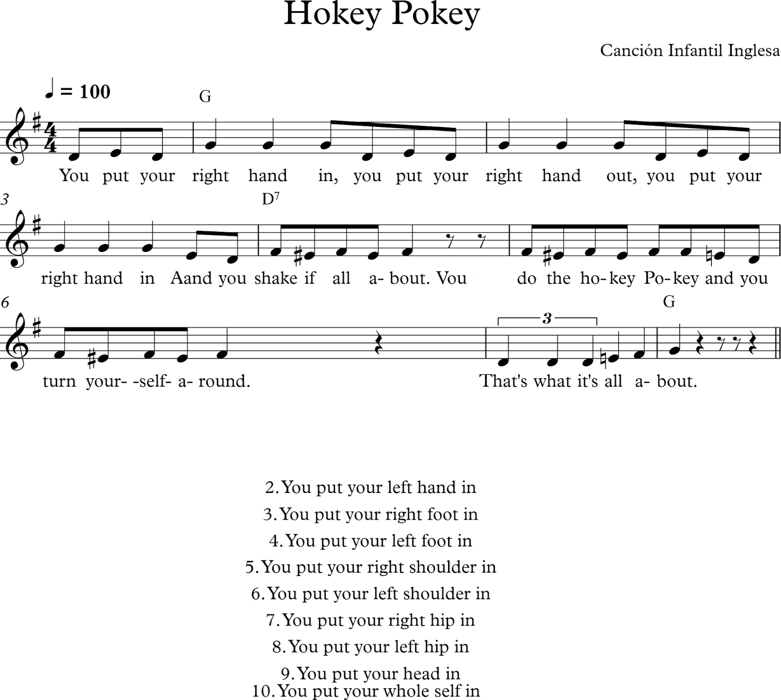 Hokey Pokey - Descubriendo la Música