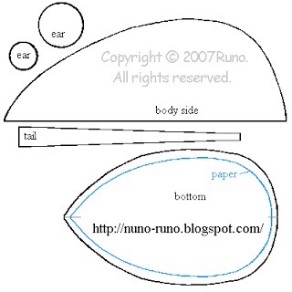 Ratinhos de feltro com molde para impressão - Ver e Fazer