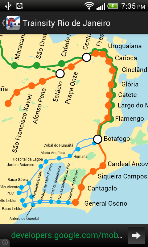 dominoc925: Trainsity Rio de Janeiro Metro Android App