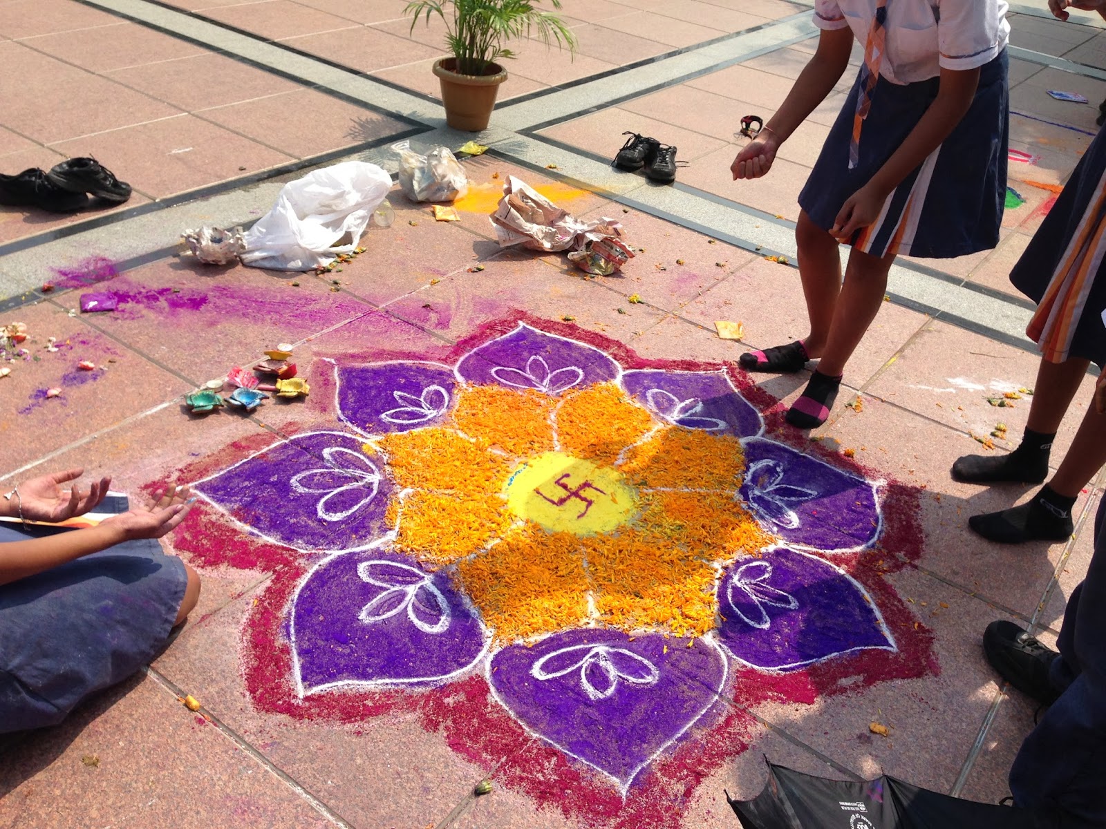 Oakridge International School, Newton Campus: Rangoli Competition for ...