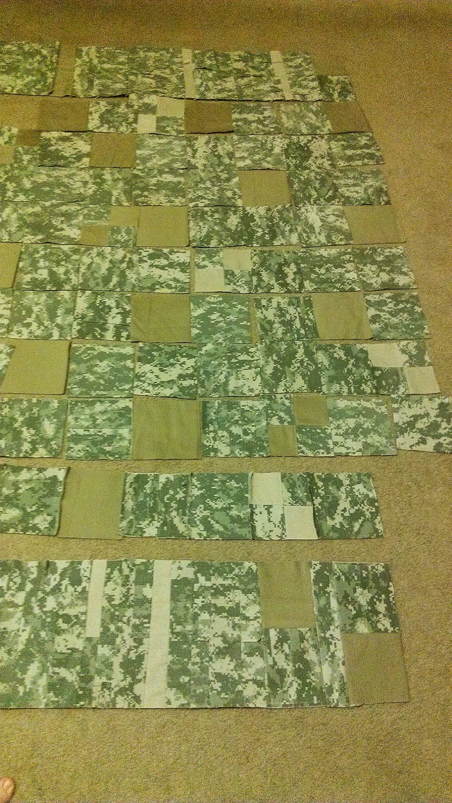 Crafty Camper Girl: Camo Rag Quilt Take 2