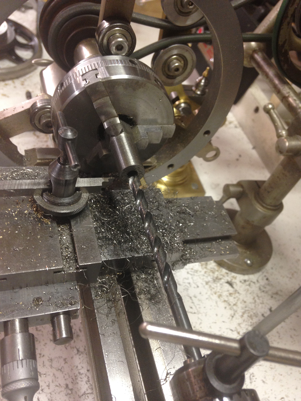 MOWRER WW LATHE TOOLS: Adapting antique sewing machine handwheel ...