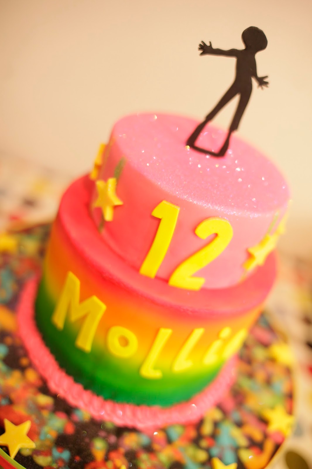 Kasserina: Neon / Rave birthday cake - September 2013