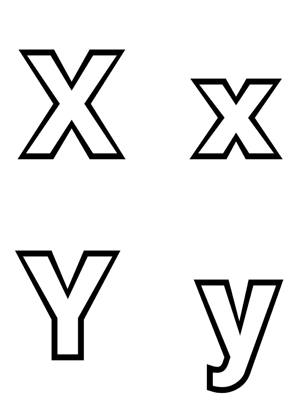 Litery do druku szablony