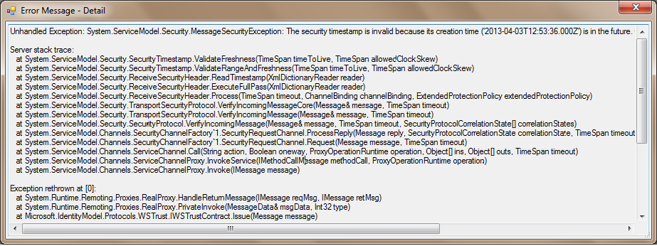 Guru Prasads Blog Microsoft Dynamics Crm Unhandled Exception Systemservicemodelsecurity
