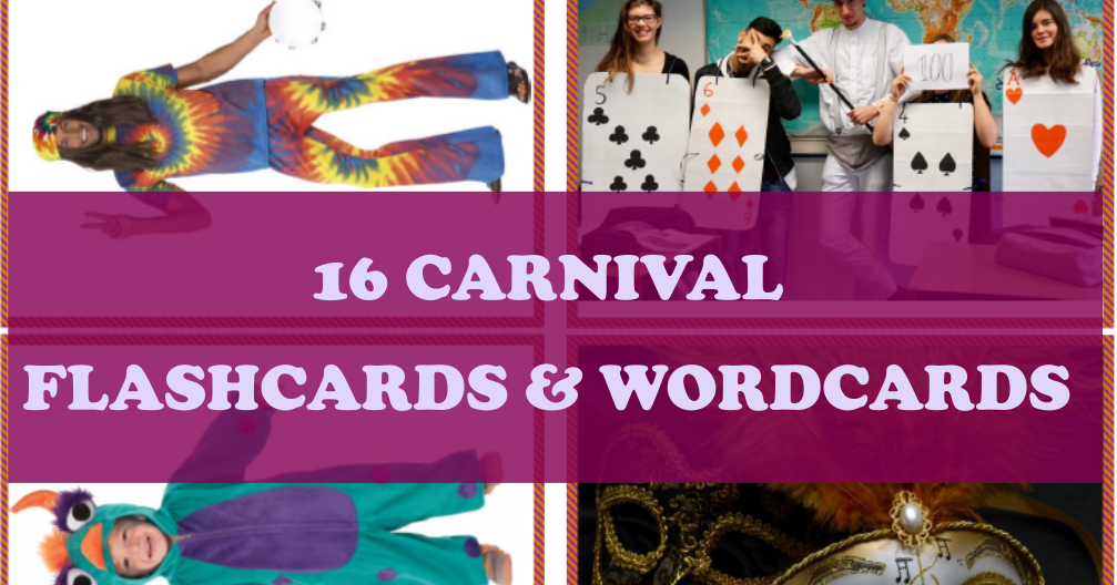 Profe en la Nube: Material descargable: Carnival Flashcards