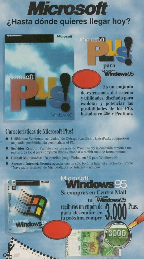 Informatica Viejuna: Aniversario de Windows 95