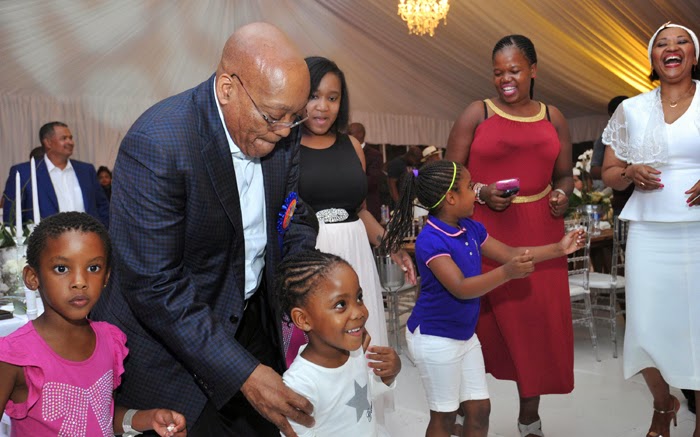 JACOB ZUMA OF SOUTH AFRICA CELEBRATES HIS BIRTHDAY WITH FAMILY
