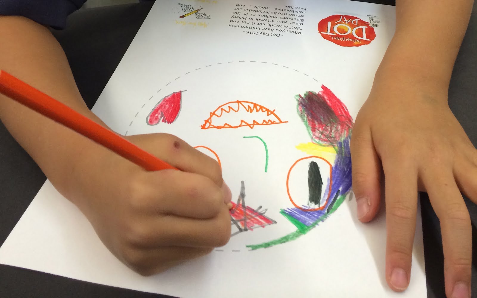 art teach art: Our International Dot Day Collaborative Mobile is Complete!