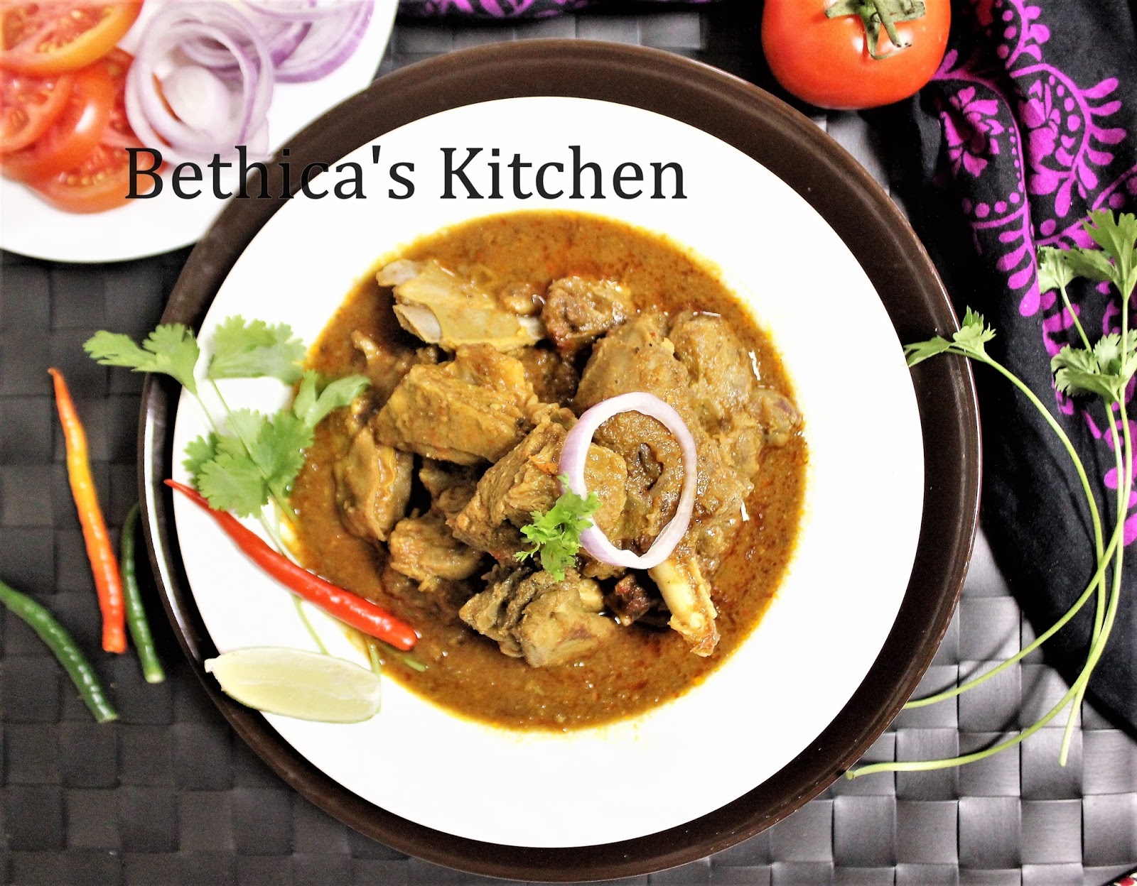 Bethica's Kitchen Flavours: Kolhapuri Mutton Curry