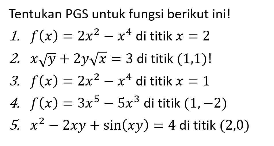 Matematika Dasar : Aplikasi Turunan dan Contoh Soal