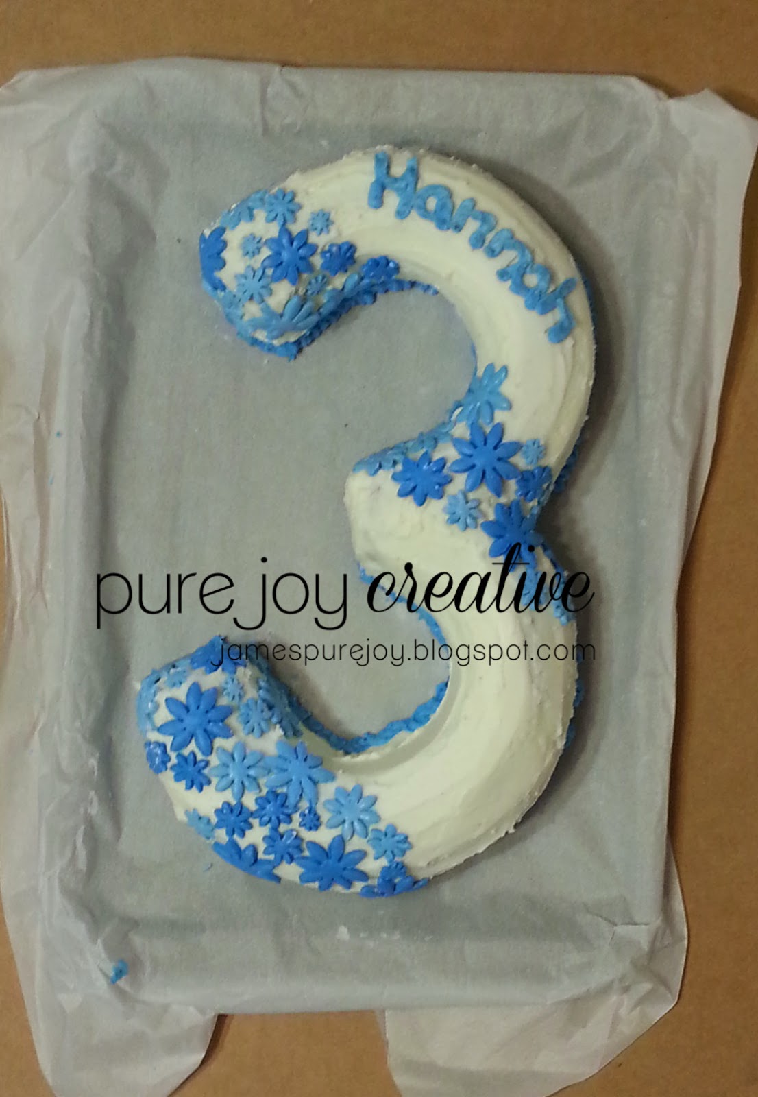 Trendy TreeHouse: Number 3 shaped cake tutorial