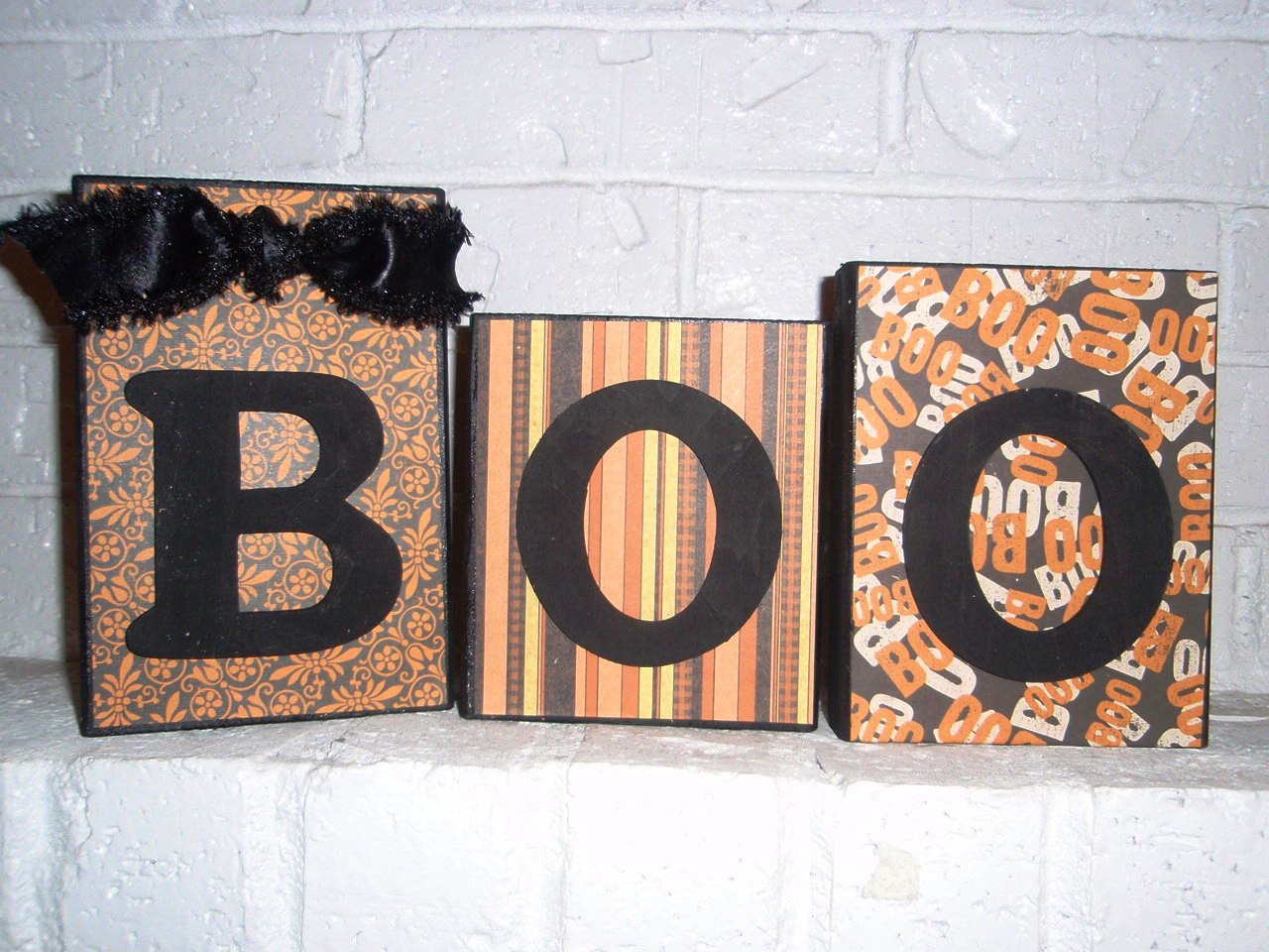 Mandy's Making Crafts: BOO blocks