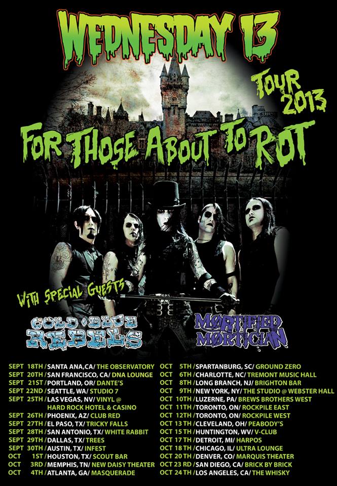 Wednesday 13 Announces New Tour! | NataliezWorld