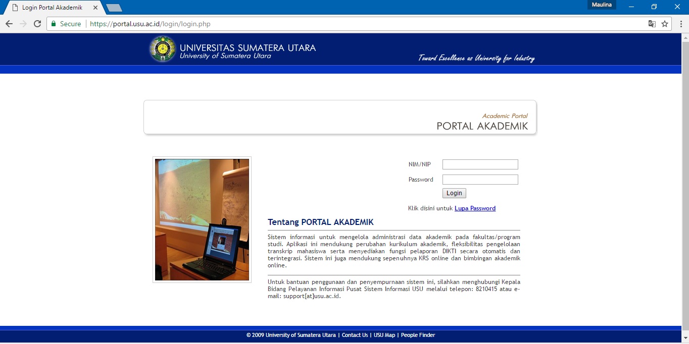 Tata Cara Menggunakan Portal Akademik Universitas Sumatera Utara: Cara ...