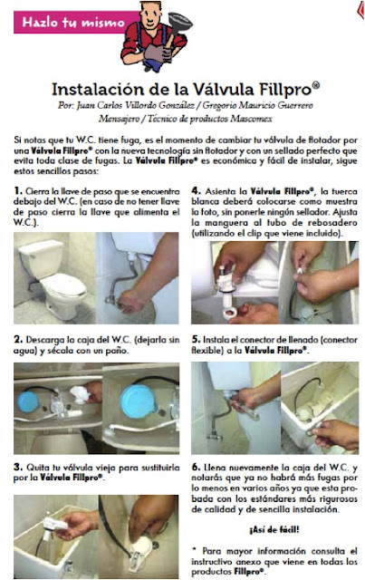 Hazlo Tú Mismo: Válvula Fillpro
