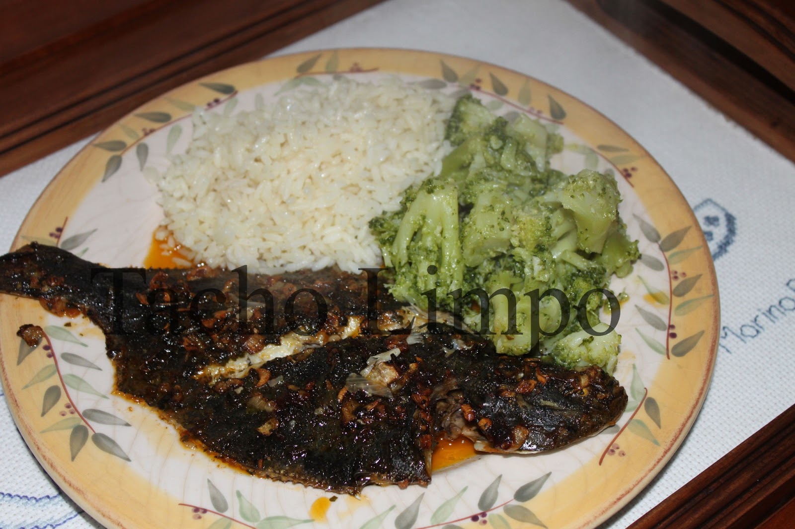 Solha assada no forno - Tacho Limpo