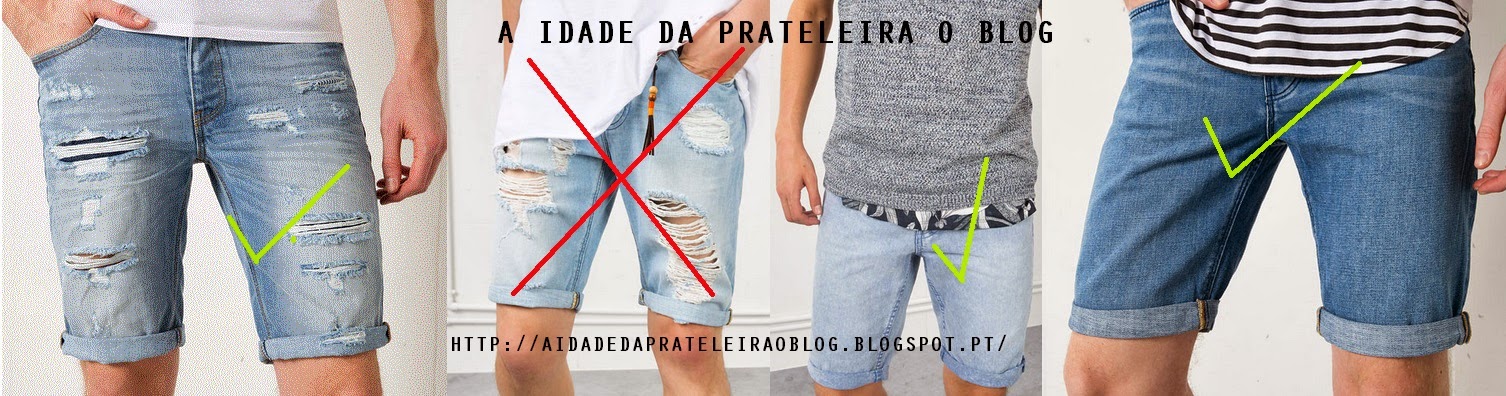 A Idade Da Prateleira O Blog: Calções de homem, o que devo usar?