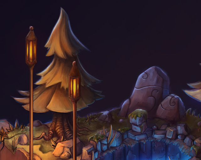 Giovanny Arce — Stage set concept art.