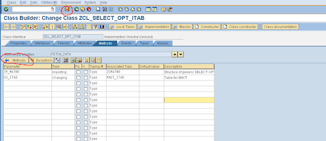 Sap Tech Global Class Passing Parameters Select Options And Internal Table To Methods