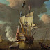 Three Masted Ships and Marine Art: Flagship Royal Sovereign Saluting At ...