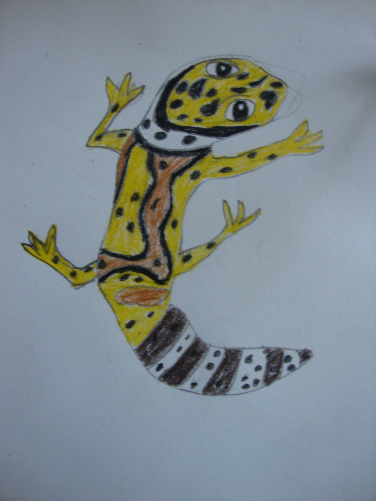 Courtney's Art Blog: How To Draw a Leopard Gecko