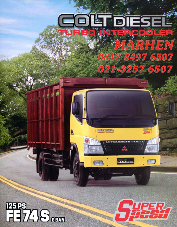 FUSO DUMP TRUCK: MITSUBISHI COLT DIESEL FE 74 S 6 BAN