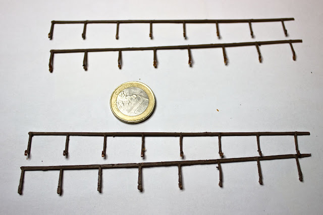 Sailing Ship Models: USS Constitution - Admidship Rails