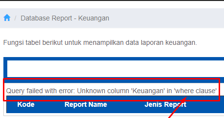 Solusi error MySQL : Unknown column in where clause error ~ Catatan Online