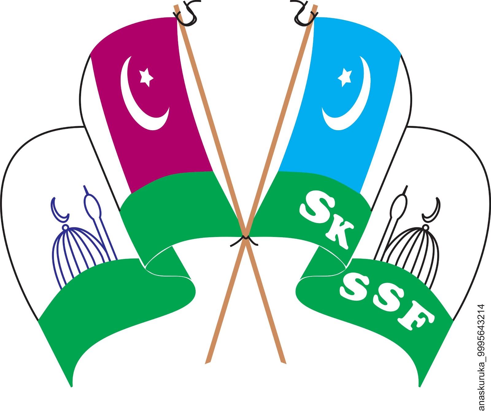 anas kuruka: original color of flag skssf and samastha