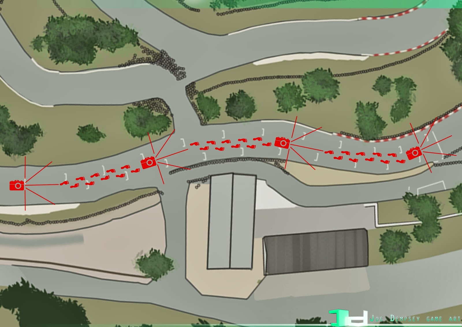 Joe Dempsey Game Art FMP - Stretton Race Circuit