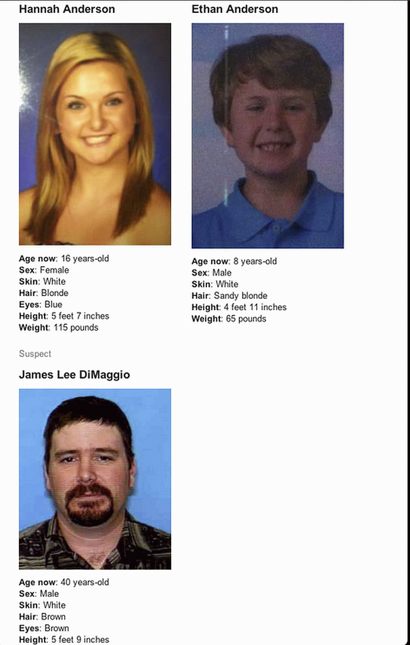 True Crime Tarot: Ethan and Hannah Anderson Latest News (videos ...