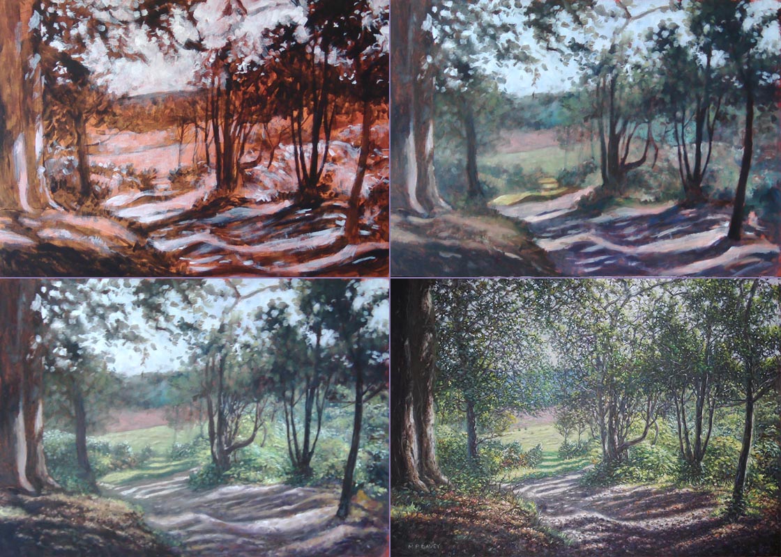 Martin Davey Illustration and Fine Art: New Forest path in summer ...