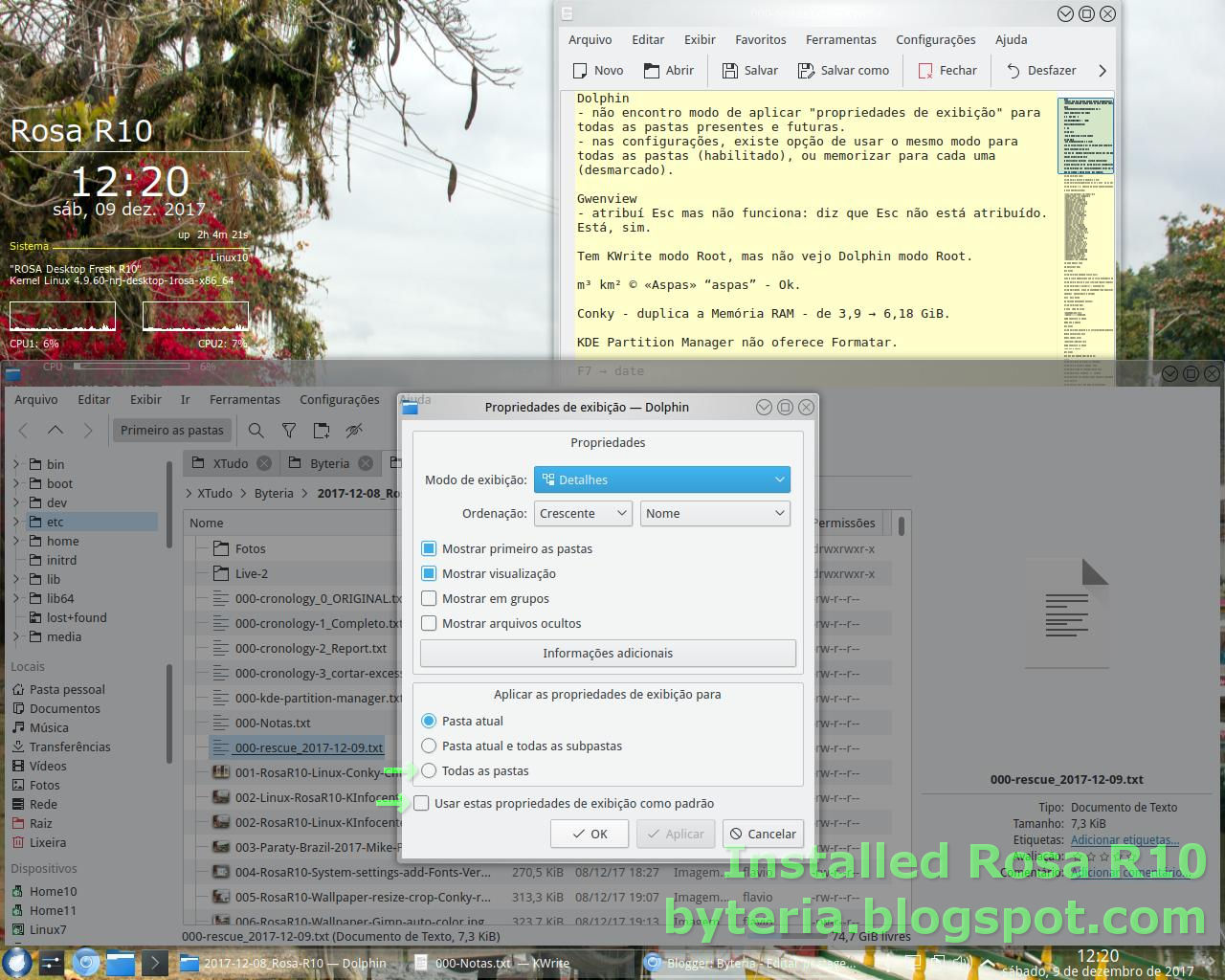 Byteria: Rosa Desktop Fresh R10 - live, install, config