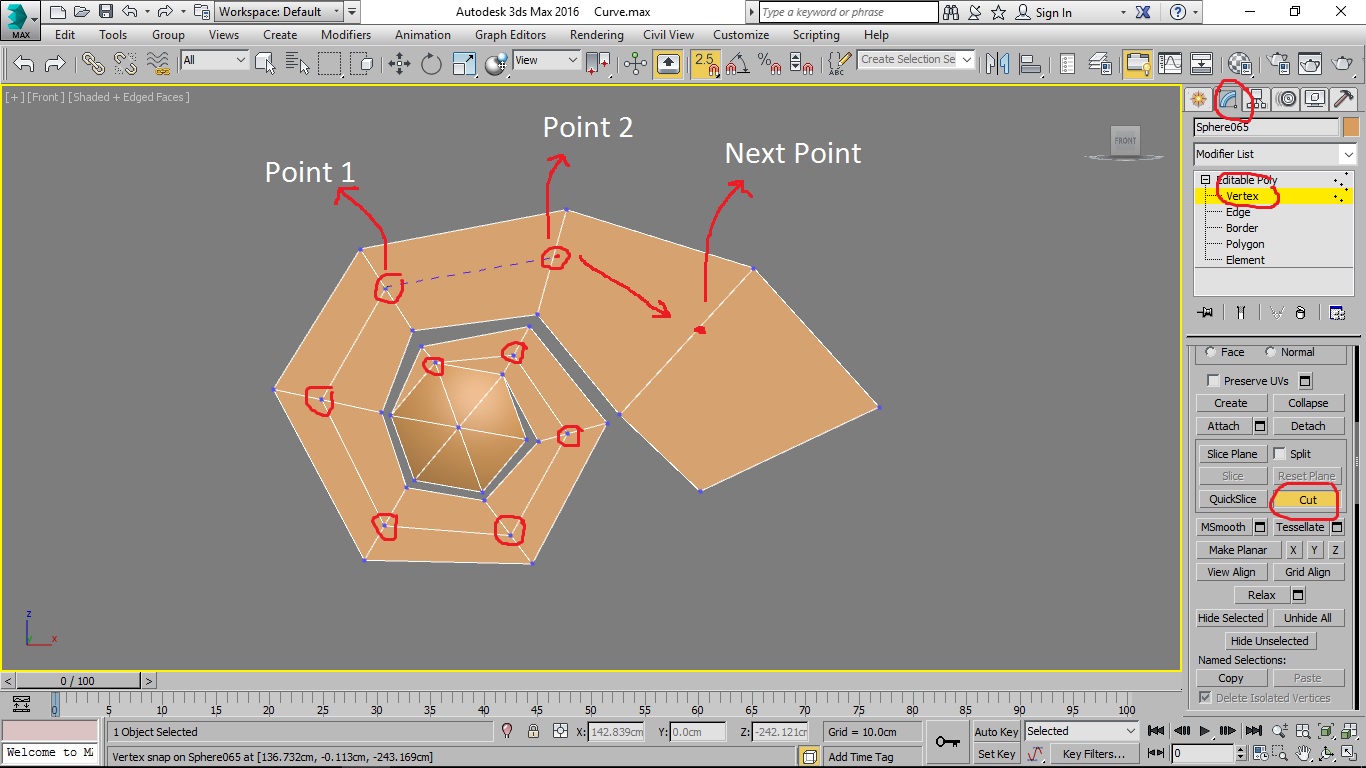 3d carving: Polygonal Modeling
