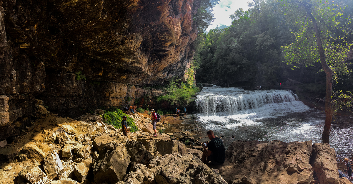 Hiking to Willow River Falls in Hudson WI