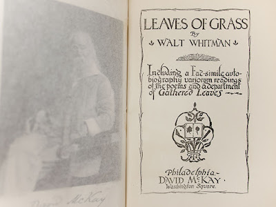 IsFive Antiquarian Books: 1900 WALT WHITMAN ~ LEAVES OF GRASS ~ ART ...