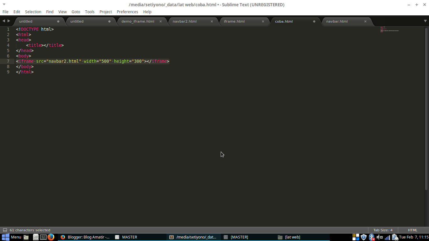 Mengenal Iframe Pada HTML ~ Setiyono's Blog