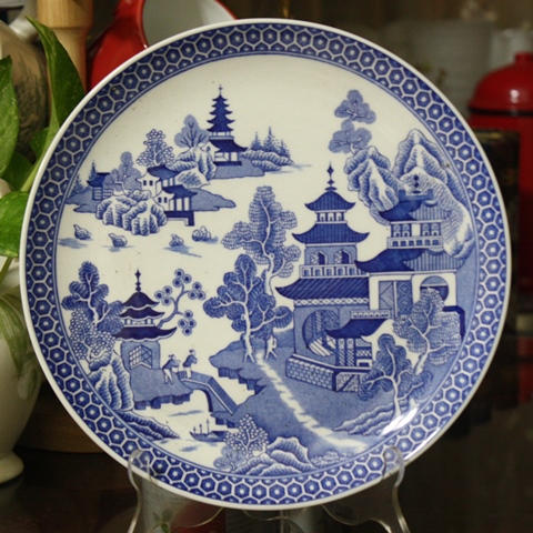Lemari Cantique: Spode blue willow series side plate