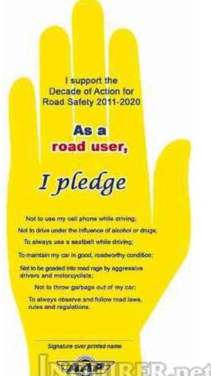 Support the Decade of Action For Road Safety 2011- 2020
