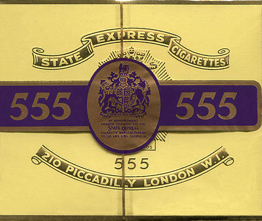 Курительные трубки.: Из истории сигаретных брендов: State Express 555.