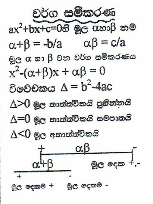 Combined Maths in sinhala from PIYAL SRIMAL: සංයුක්ත ගණිතය 1 කෙටි සටහන්