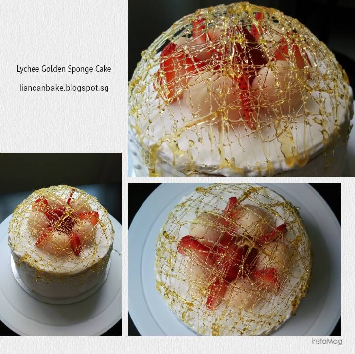Bake, Eat & Be Happy: Lychee Golden Sponge Cake