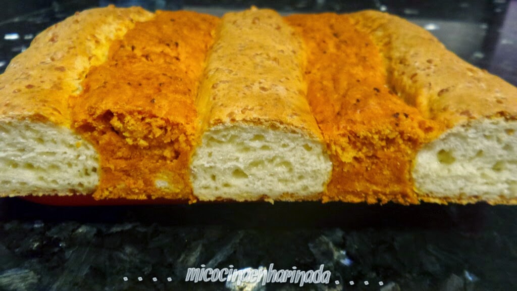 Mi cocina enharinada: PAN DE SOBRASADA Y QUESO