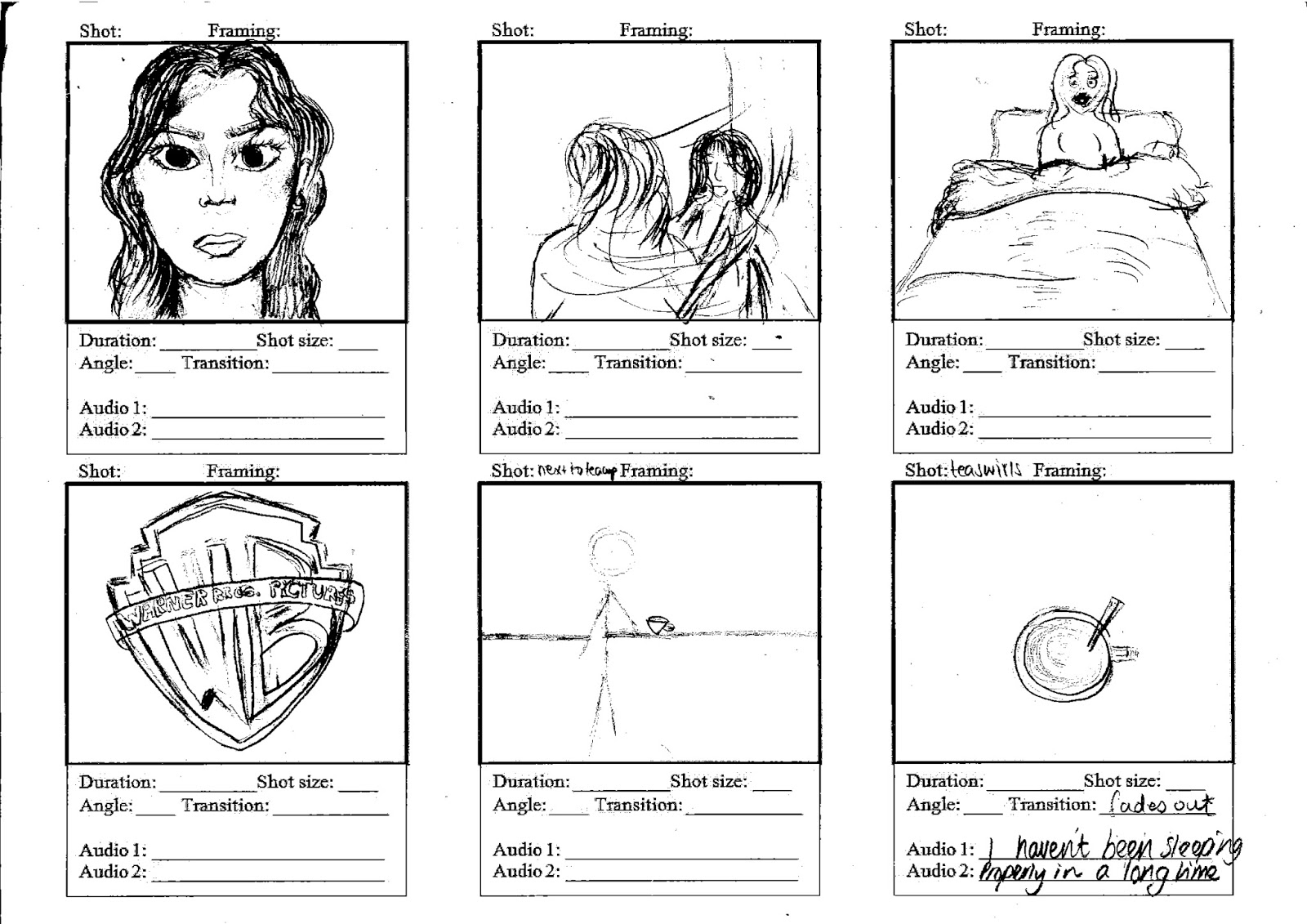 Damla's A2 Media Blog: Eve Horror Film Trailer Storyboard