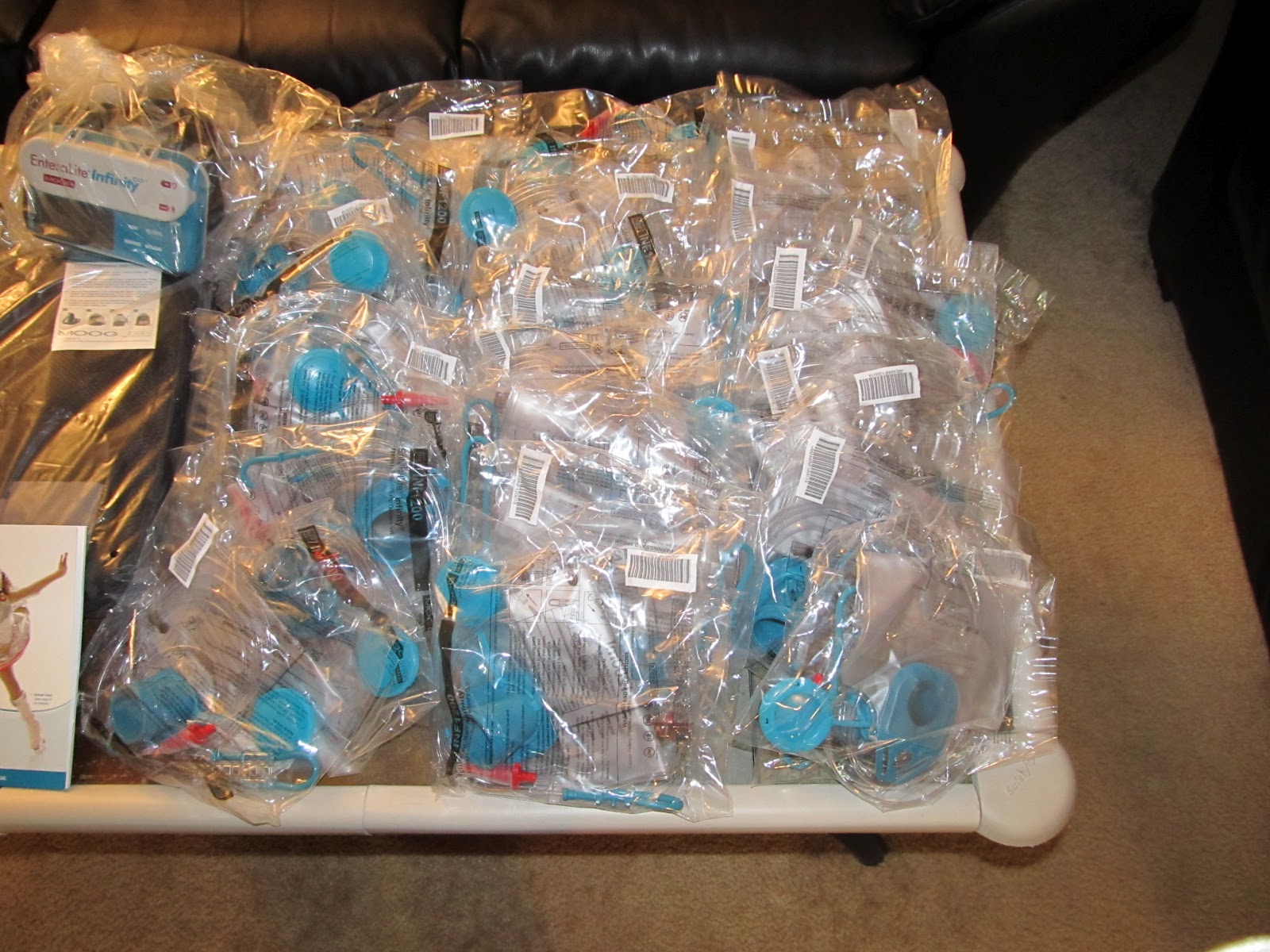 Aidan... With Eos: Feeding Tube: Tube Day