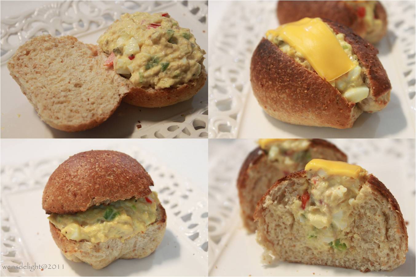 Wen's Delight: Wholemeal Bun with Tuna Melts