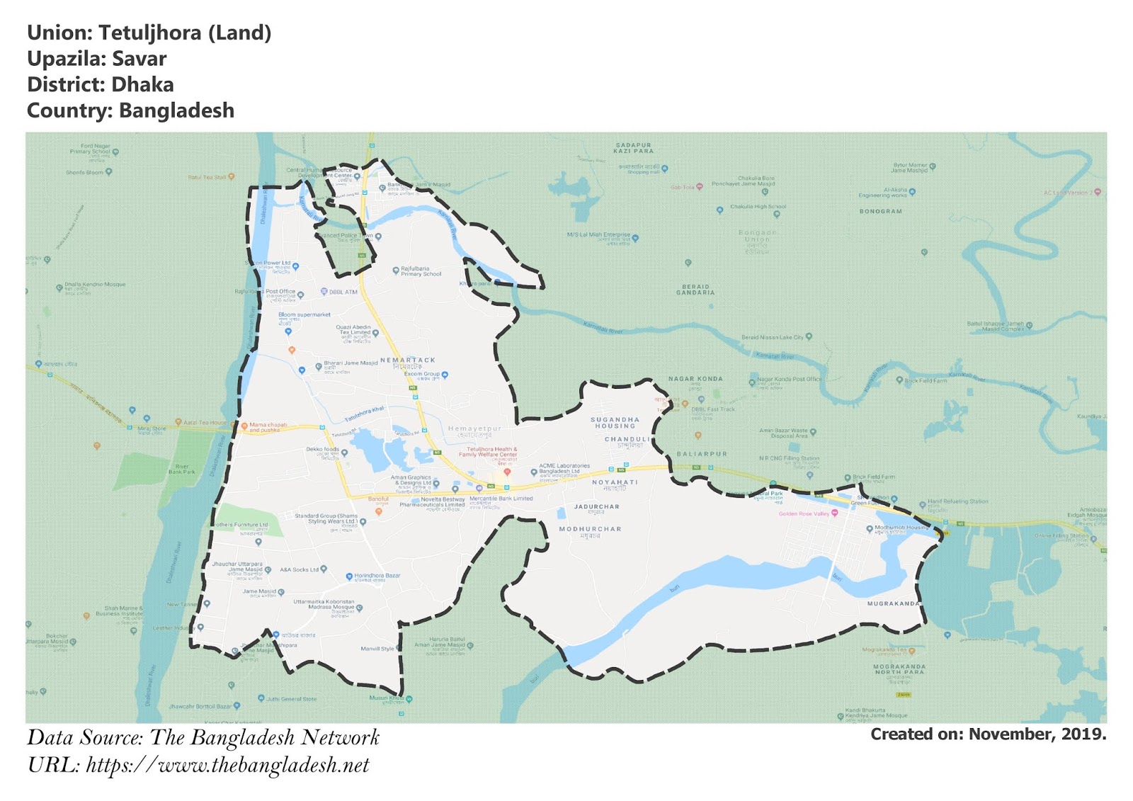 Tetuljhora Union, Dhaka