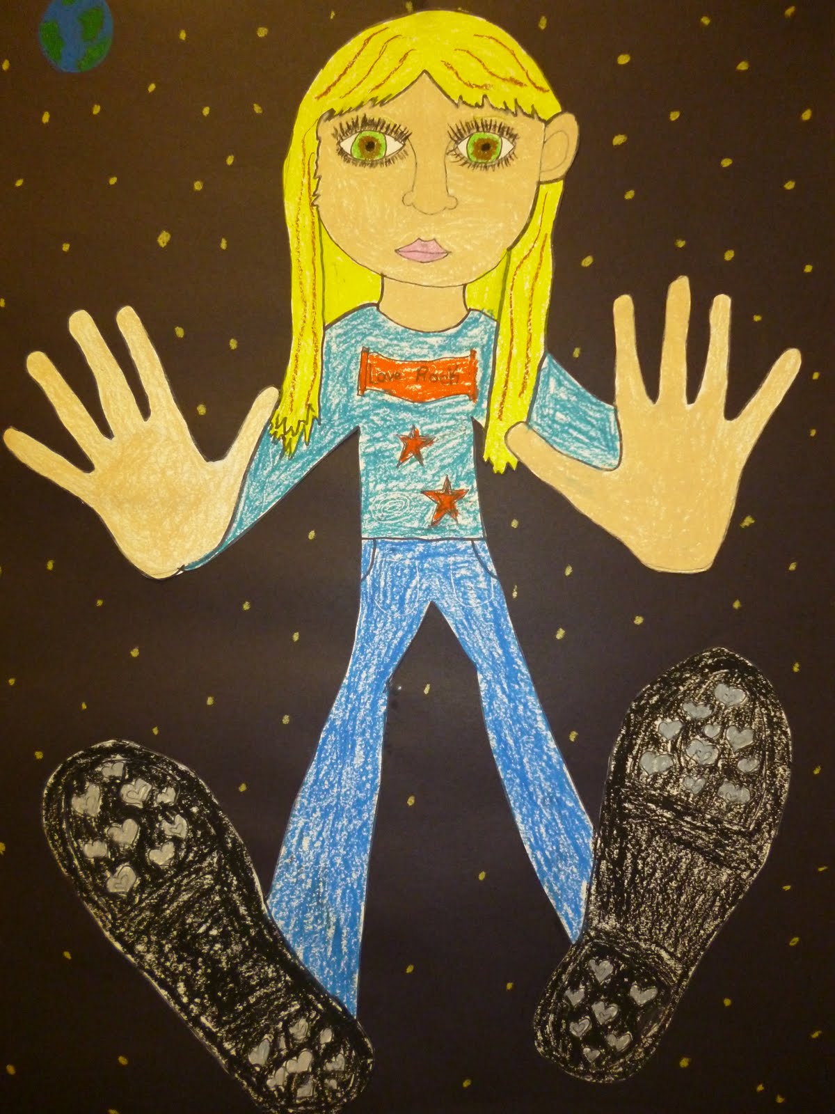 Foreshortening... 5th Graders Self-Portraits