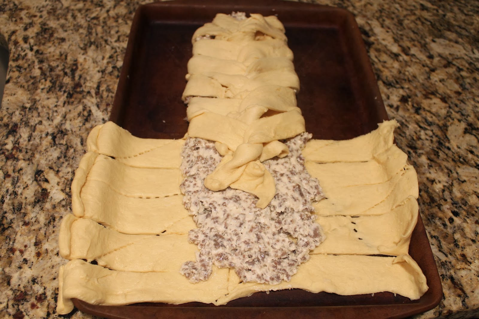 Notes from the Nelsens: Sausage Cream Cheese Braid